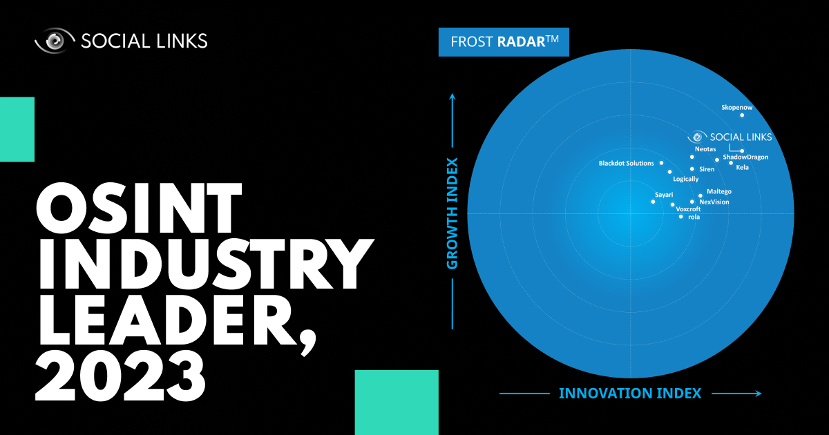 Social Links named an Industry Leader in OSINT Radar 2023 Social Links named an Industry Leader in OSINT Radar 2023